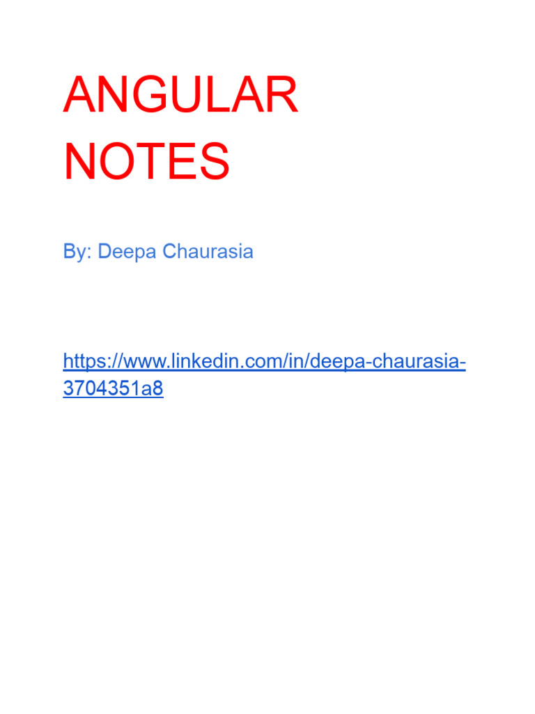 Angular Complete | PDF Angular Complete | PDF