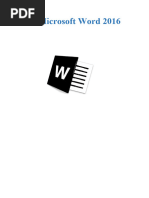 Manual de Microsoft Word 2016 | PDF | Microsoft Word | Informática