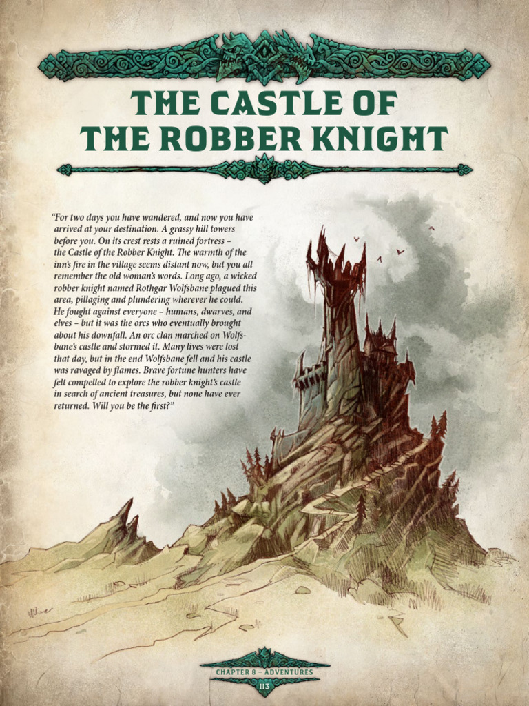 Castle of The Robber Knight (Dragonbane Adventure) | PDF