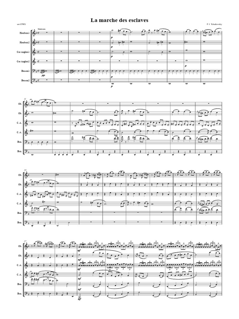 Marcha Eslava 2 BDH - Full Score | PDF