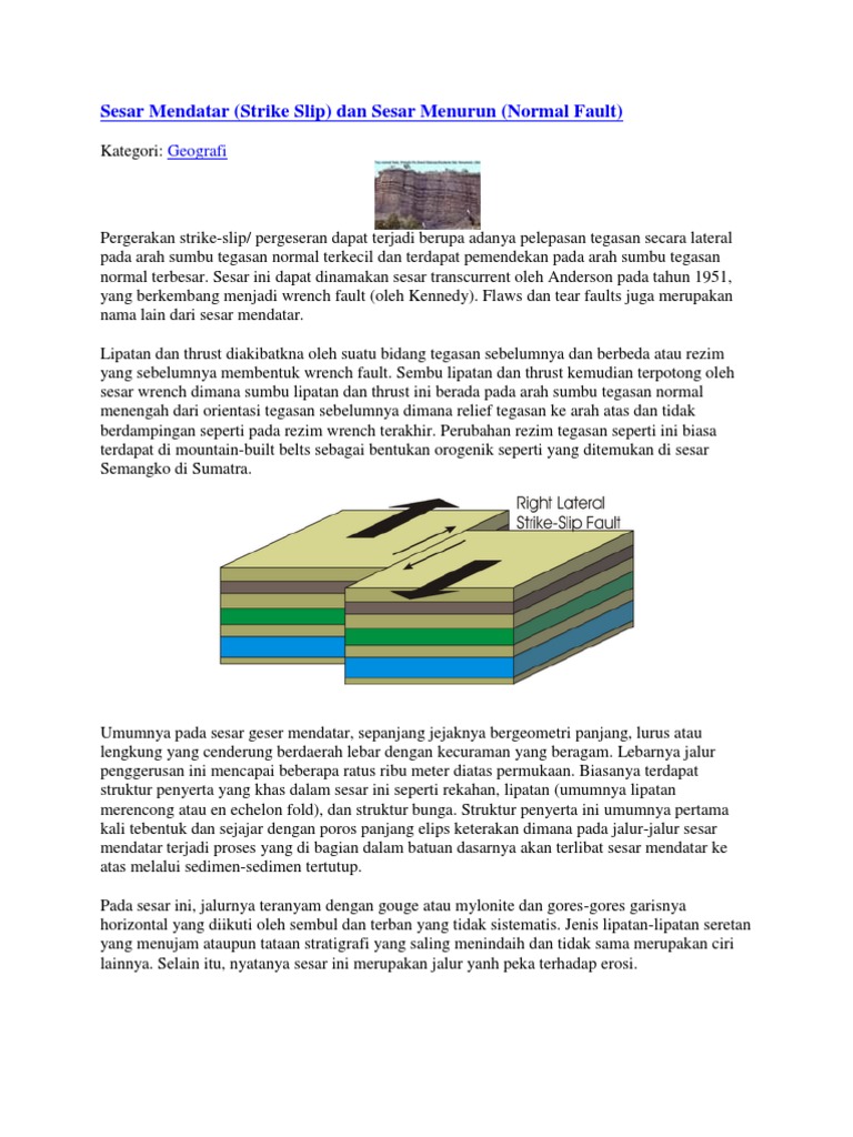 Sesar Mendatar | PDF