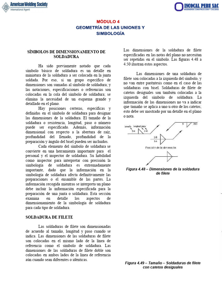 Geometría de Las Uniones y Simbología - Módulo 4 Parte 4 | PDF | Soldadura | Construcción