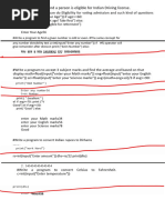 Presidential Eligibility Checker Program | PDF