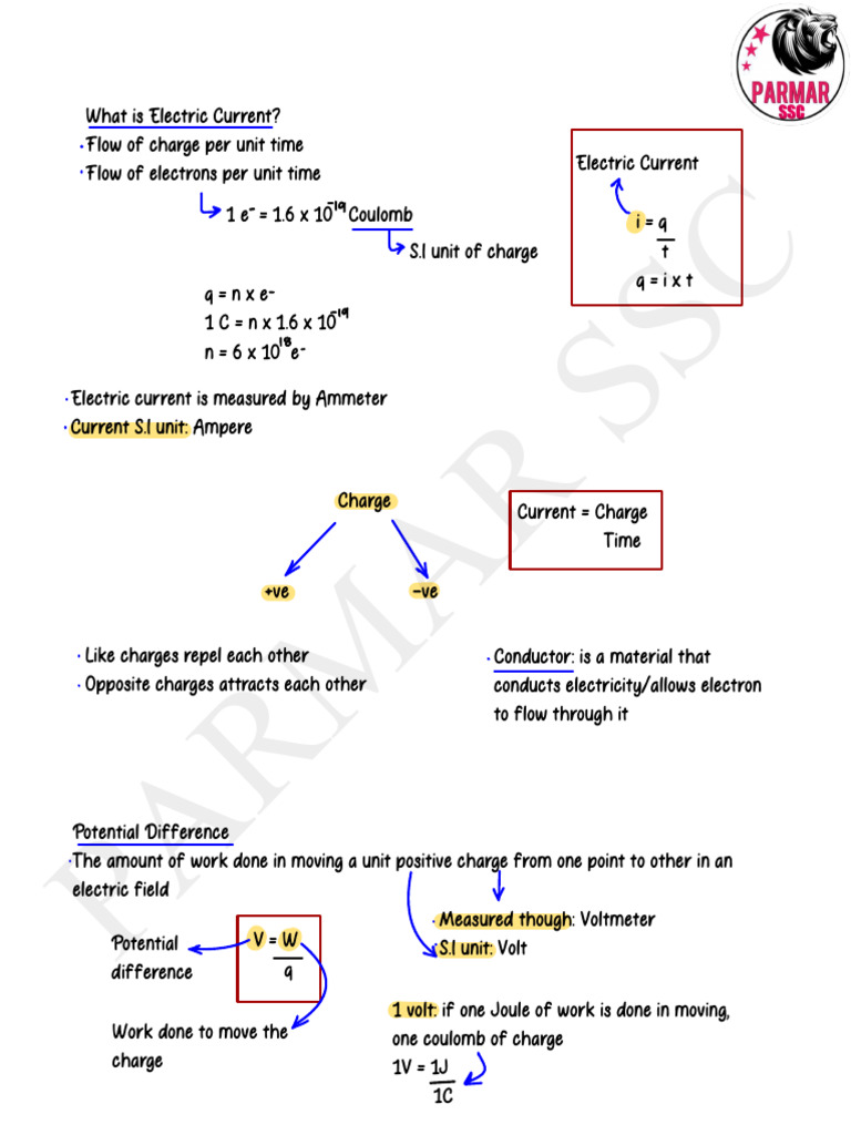 PHYSICS LECTURE 7 Electricity ENGLISH PDF NOTE UPLOADED BY TsuNamî ...