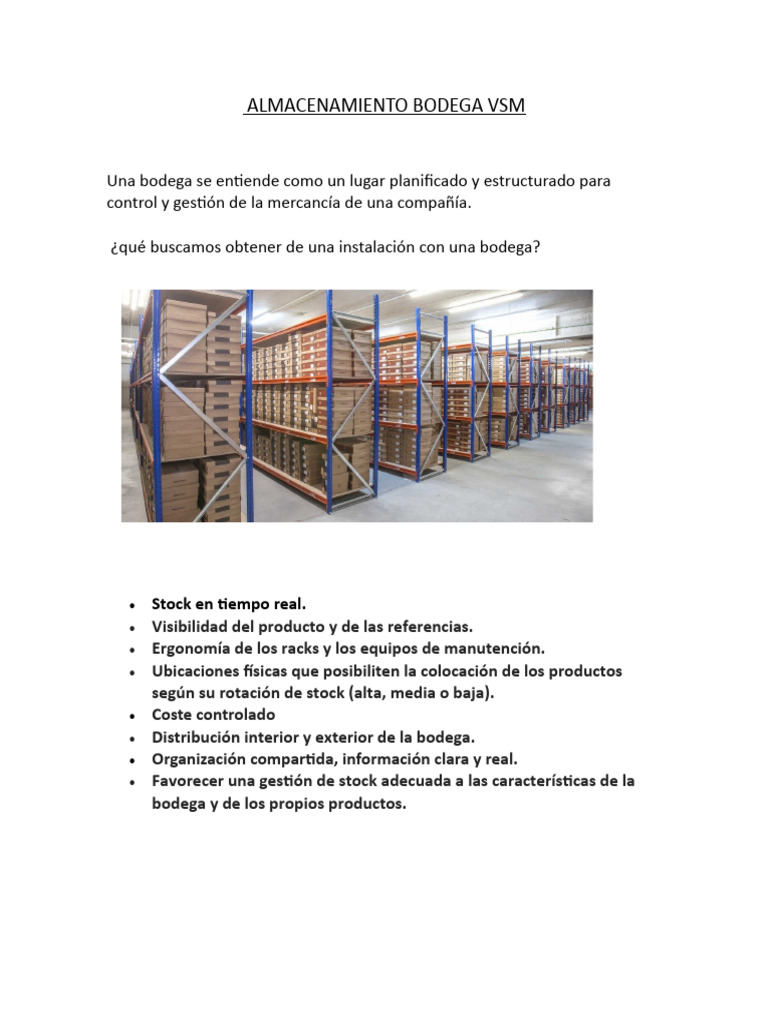 Bodega Word | PDF | Logística | Business