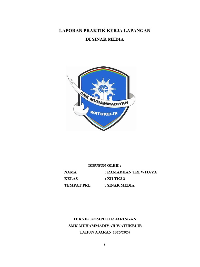 Laporan Praktik Kerja Lapangan Rama | PDF