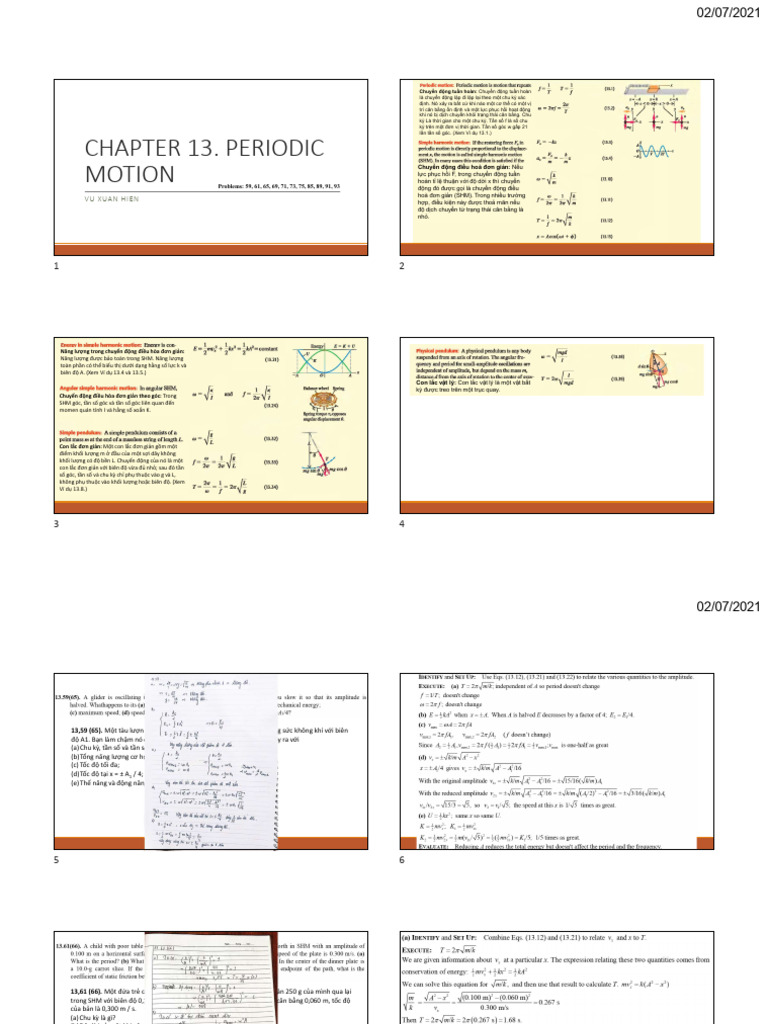 Periodic Motion | PDF