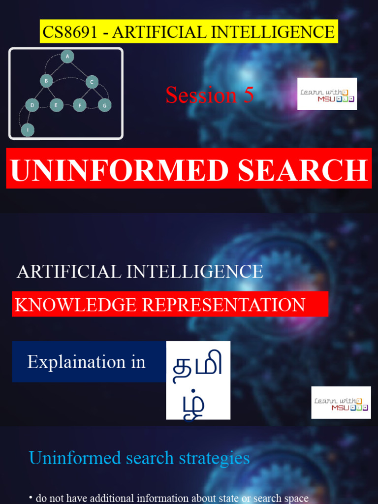 Unit 1 - Uninformed Search Strategies - Session 5 | PDF | Combinatorics | Discrete Mathematics
