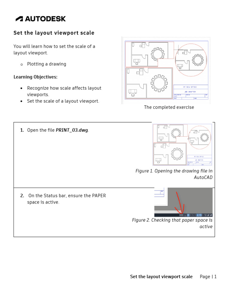 20201220 L1 03 SBS Setting the Layout Viewport Scale | Download Free ...