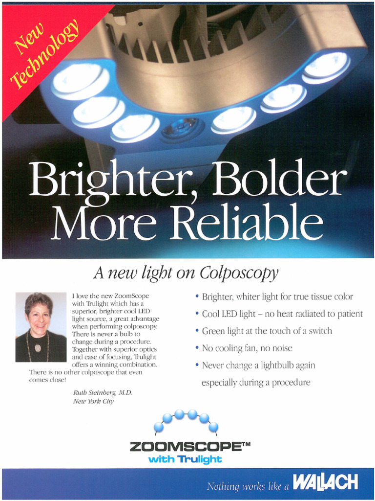 Colposcopio Zoomscope With Trulight | PDF