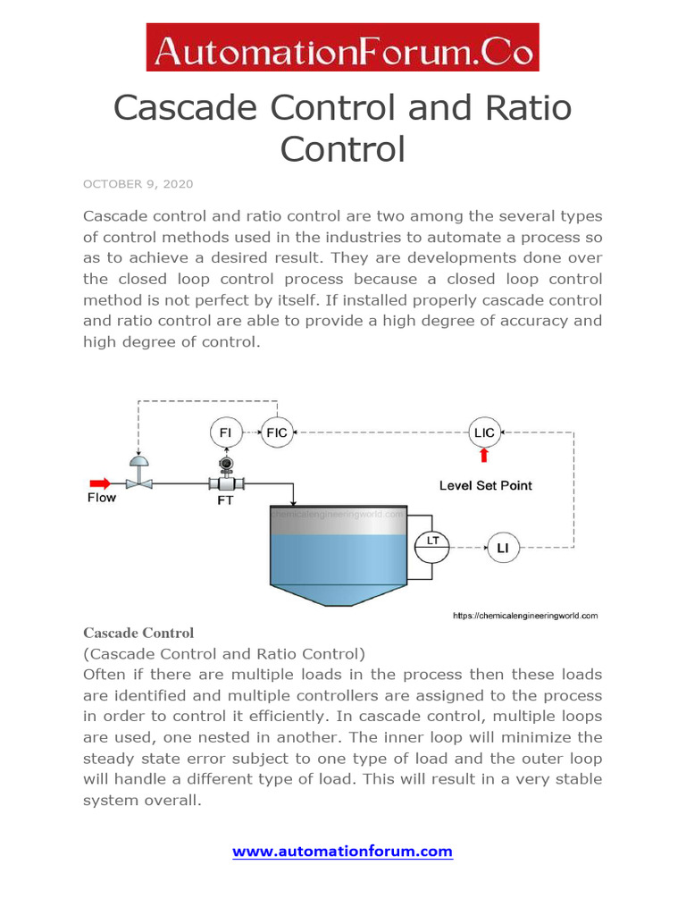 Cascade-Control-and-Ratio-Control System | PDF | Control Theory ...