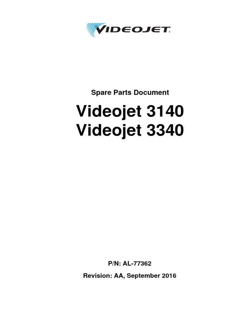 Videojet 3140/3340 Spare Parts List | PDF | Electrical Connector ...