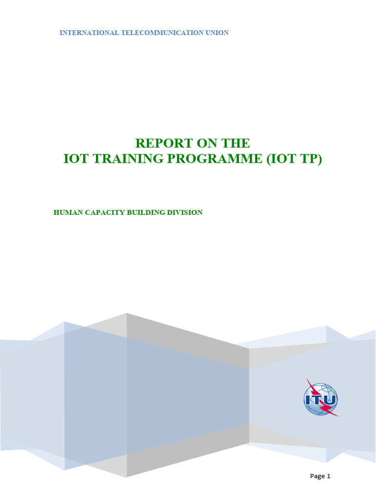 IoT TP Report | PDF | Internet Of Things | Itu T