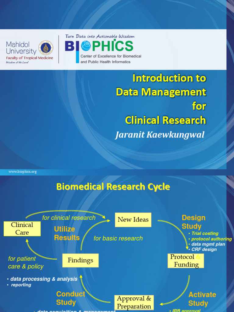 Clinical Research Data Management Guide | PDF | Clinical Trial ...