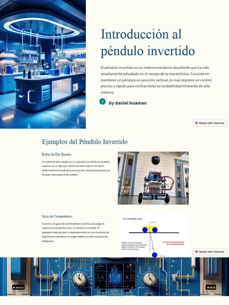 Introduccion Al Pendulo Invertido | PDF | Informática | Ciencias de la Computación
