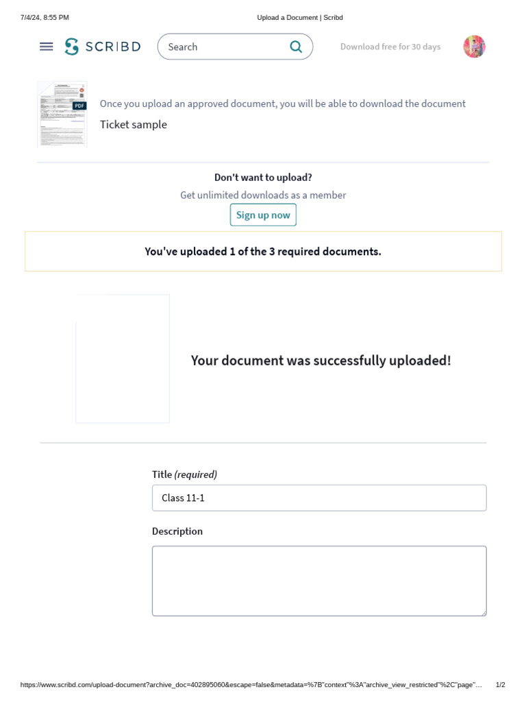 Upload A Document - Scribd | PDF | Scribd | Internet
