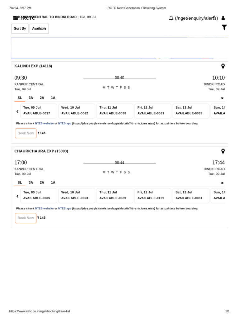 IRCTC Next Generation Eticketing System | PDF