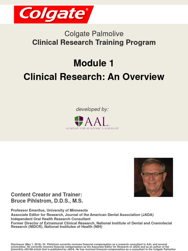 Module 1 Clinical Research Overview | PDF | Cohort Study | Epidemiology