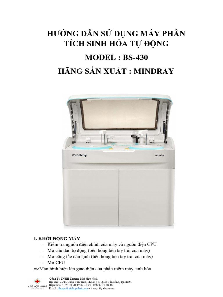 Huong Dan Su Dung BS-430 | PDF