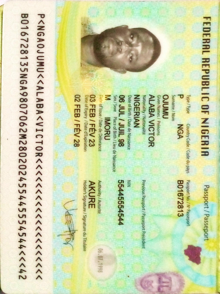 I Am Sharing 'Ojumu's Int'l Passport' With You | PDF