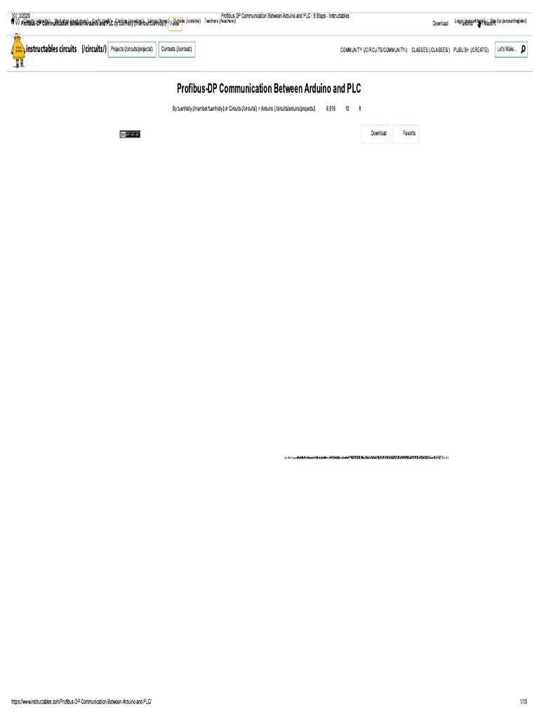 Profibus-DP Communication Between Arduino and PLC - 9 Steps - Instructables | PDF