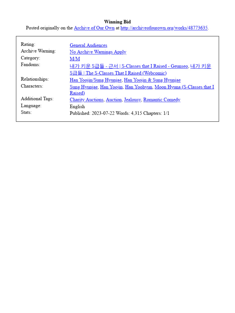 Winning Bid | PDF | Auction