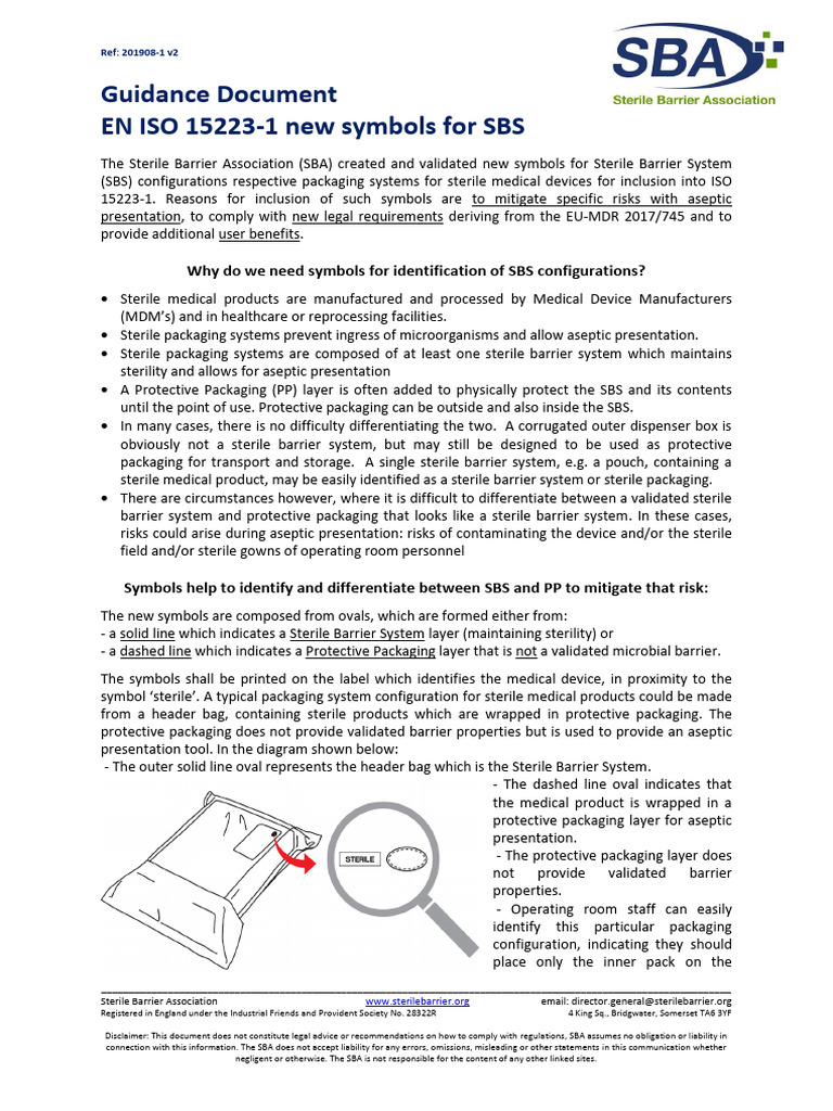 New SBS Symbols for Medical Devices | PDF | Packaging And Labeling ...