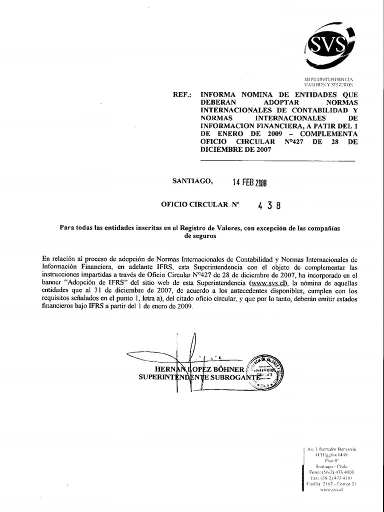 Oficio-Circular N° 438 de 14.02.2008 | PDF Oficio-Circular N° 438 de 14.02.2008 | PDF