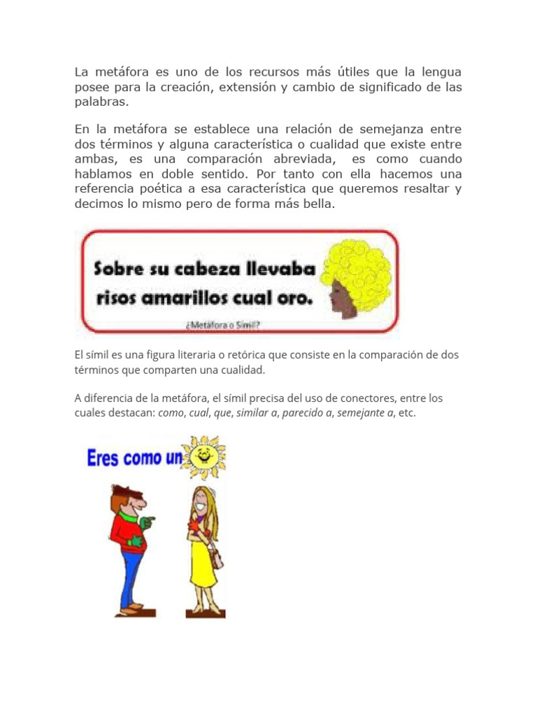 Figuras Retóricas y su Impacto Lingüístico | PDF | Metáfora | Retórica