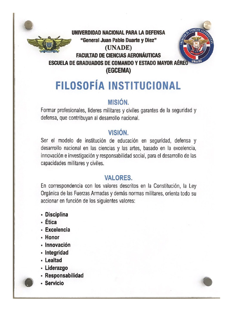 Filosofía Institucional | PDF