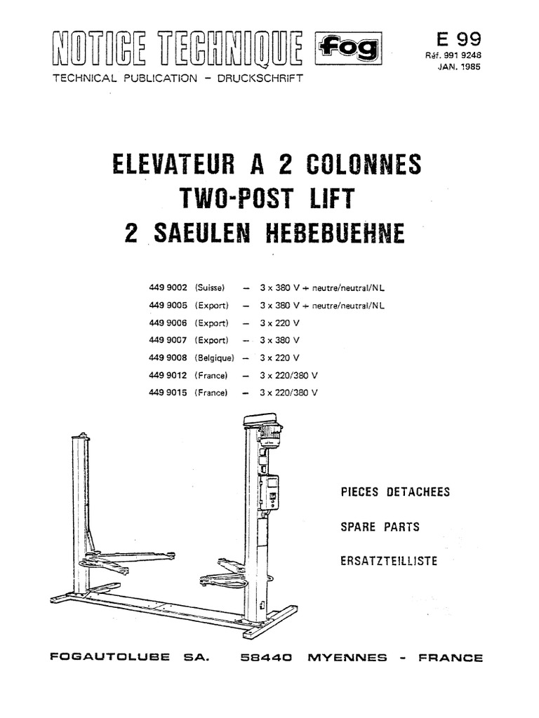 FOG Pont 449 Ressemblant Au Modèle 448 | PDF