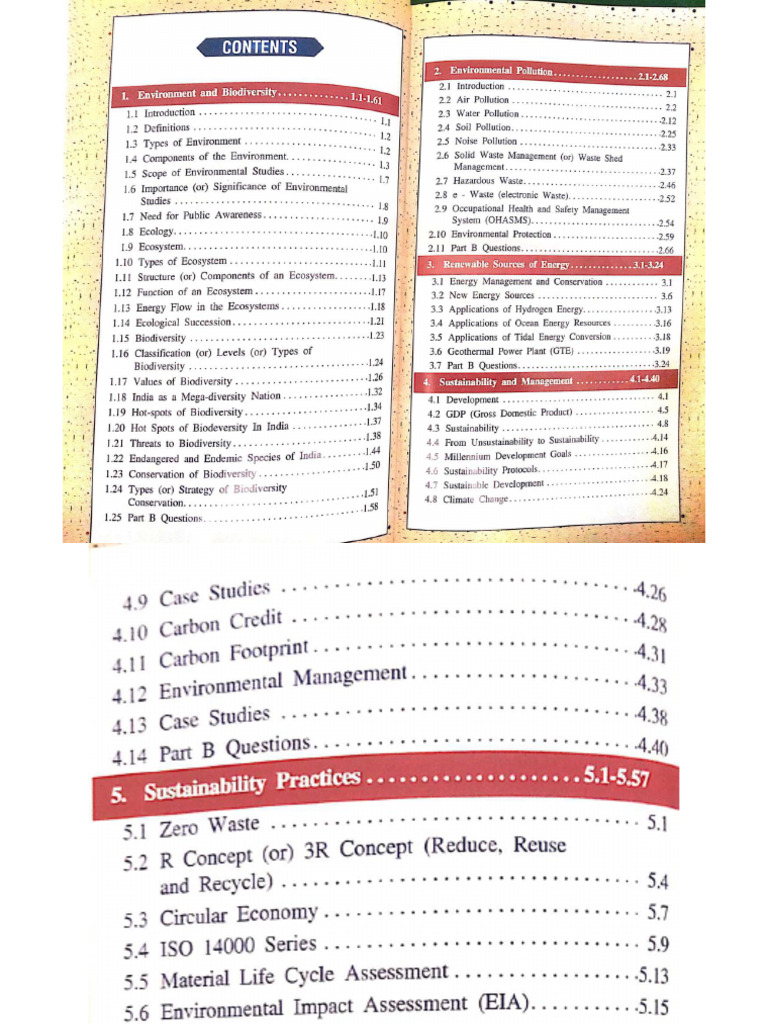 Ess Unit 1 Book | PDF