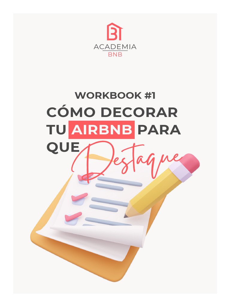 Workbook 1 Como Decorar Tu Airbnb para Que Destaque | PDF