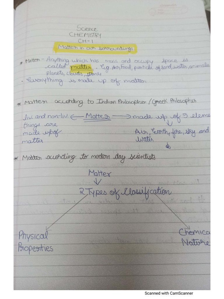 Aakarsh Toshniwal Science Notes Class 9A | PDF
