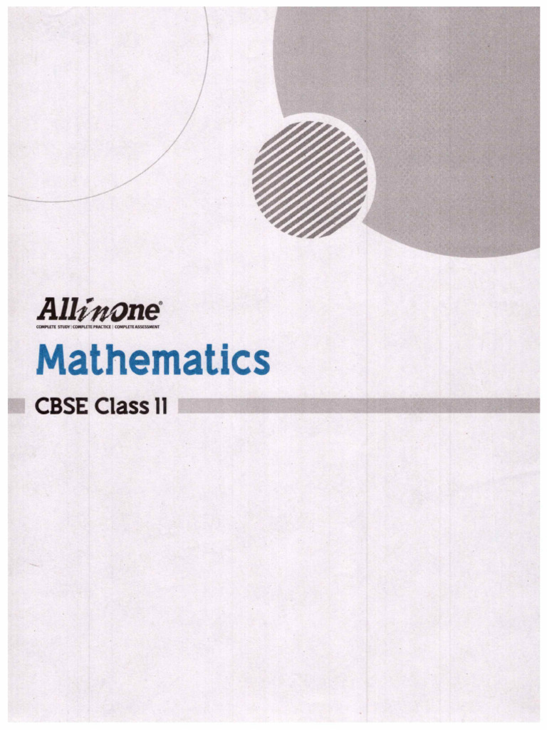 Plus 1 Maths 1 of 2 All in One | PDF