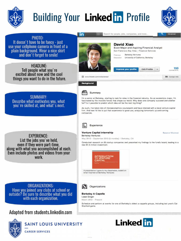 ProspectVersion_LinkedIn Profile Guide Final-1 | PDF