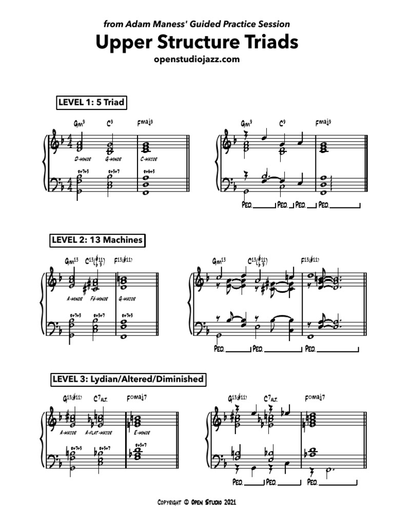 Upper Structure Triads | PDF