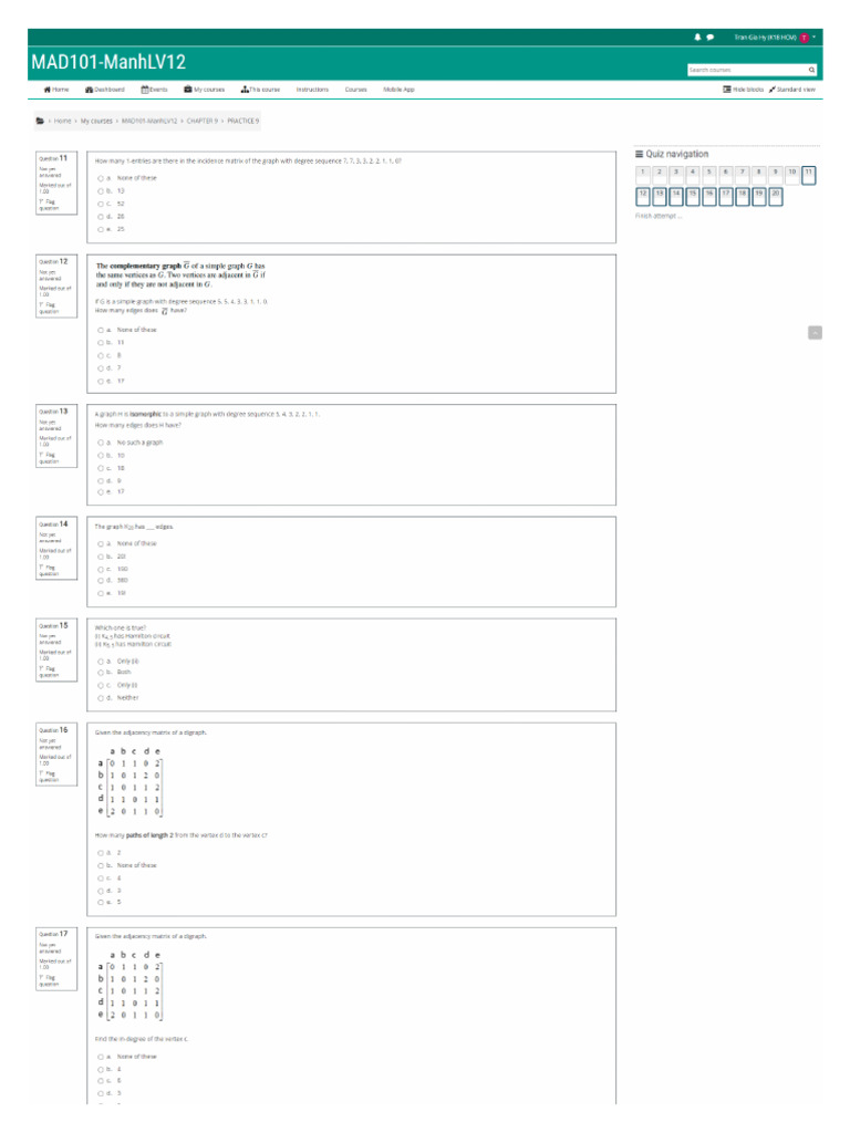 Screencapture Lms Hcmuni FPT Edu VN Mod Quiz Attempt PHP 2023 06 22 10 - 44 - 08 | PDF