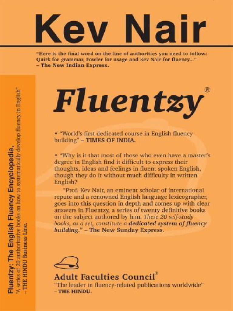 Fluentzy English Fluency Book-Set (Ebooks 20 Books) (Kev Nair) (Z ...