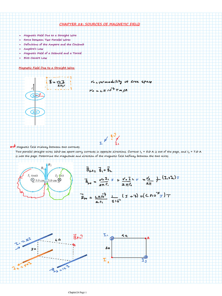 Chapter28 Sources of Magnetic Fields Part1 | PDF