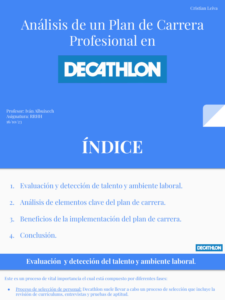 Análisis Plan Carrera Profesional. | PDF | Gestión de recursos humanos | Liderazgo