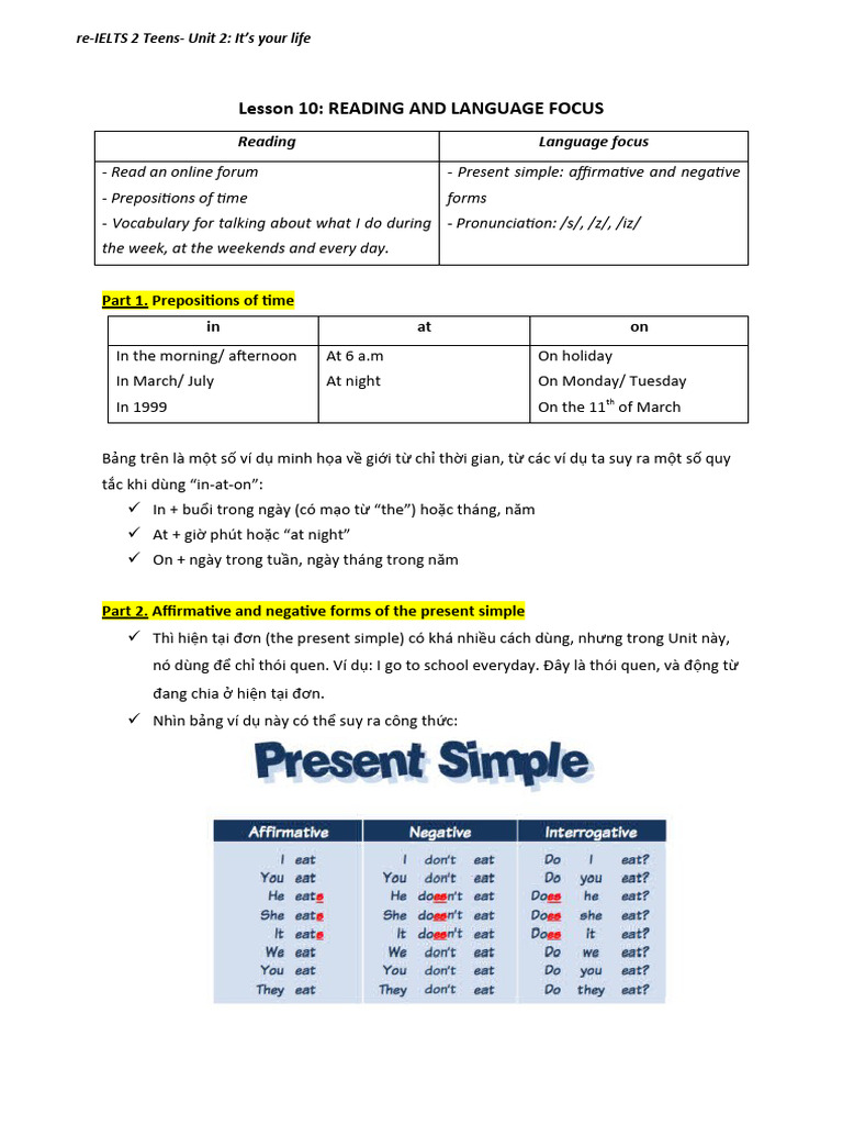 Learning Guides - Unit 2 - Lesson 2 | PDF