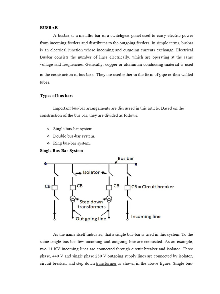 BUSBAR | PDF | Electrical Components | Electrical Engineering