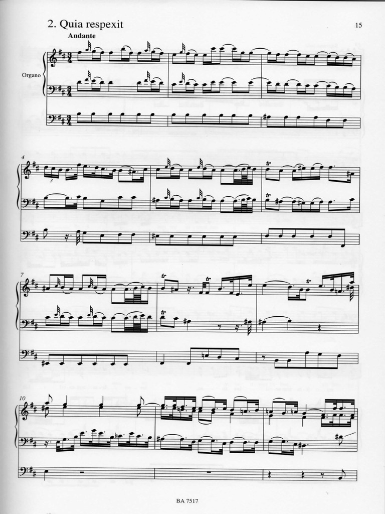 Quia Respexit CPE Bach | PDF