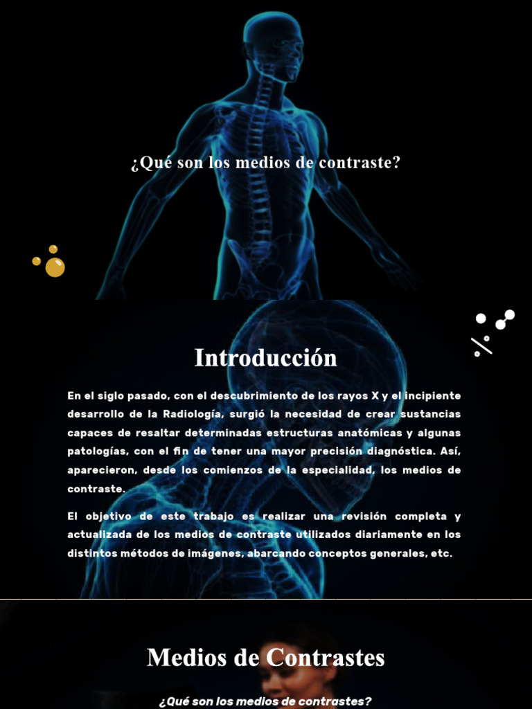 Medios de Contraste | PDF | Ct Scan | Imagenes medicas