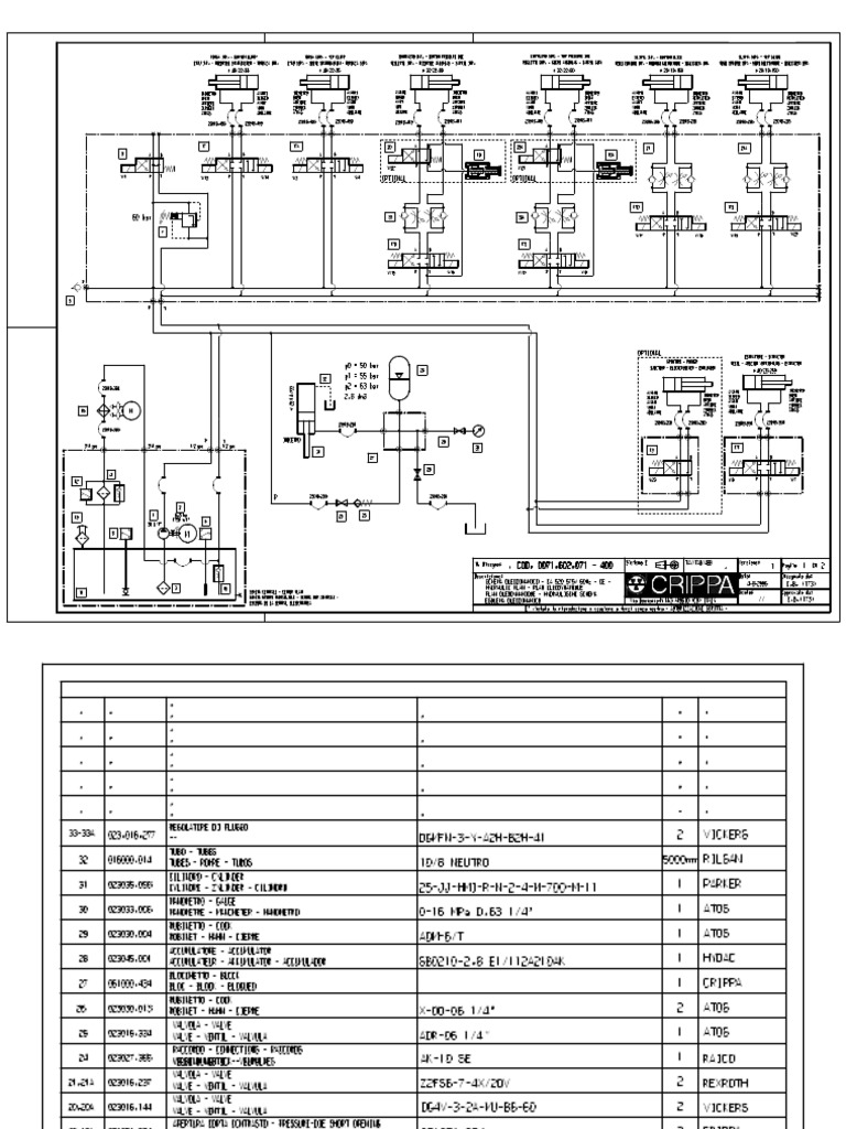 Hydraulic & Pneumatic Schematics | PDF