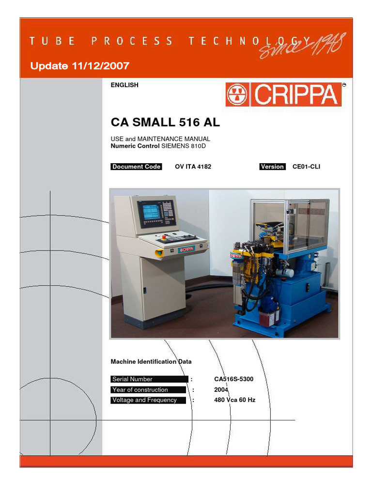 CA516S-5300 Use and Maintenance | PDF | Pascal (Unit) | Litre