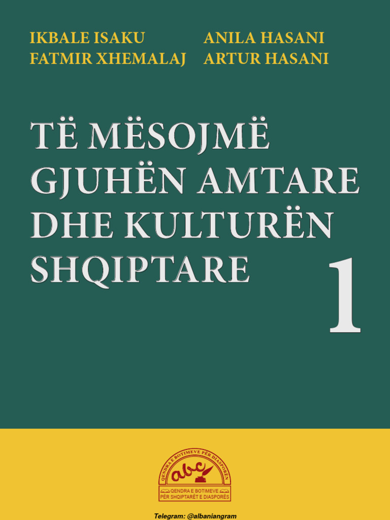Isaku I Te Mesojme Gjuhen Amtare Dhe Kulturen Shqiptare 1 | PDF