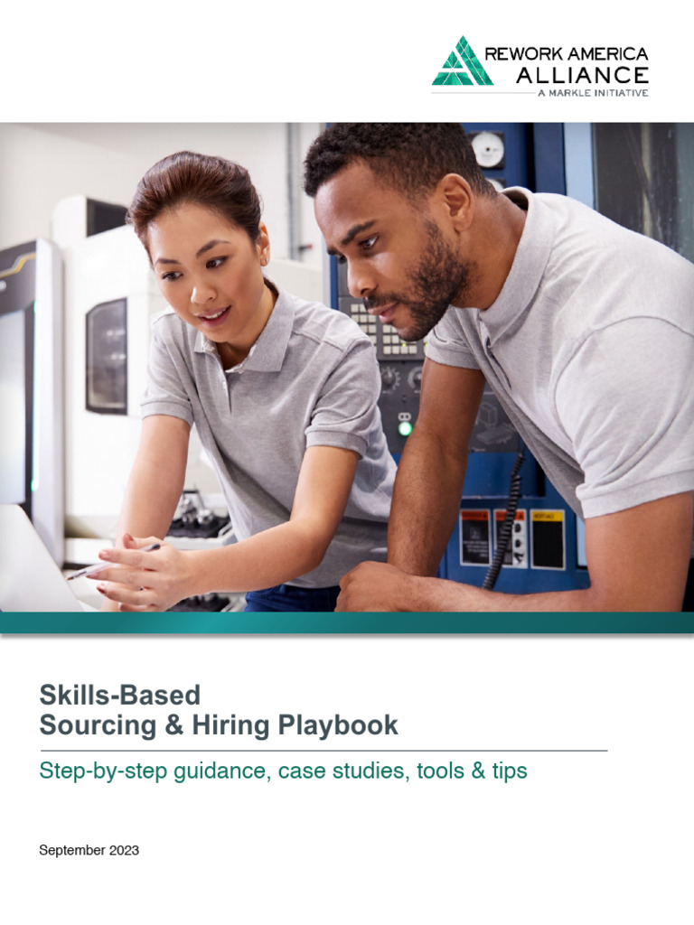 Skills Based Hiring Sourcing Hiring Playbook | PDF | Recruitment ...