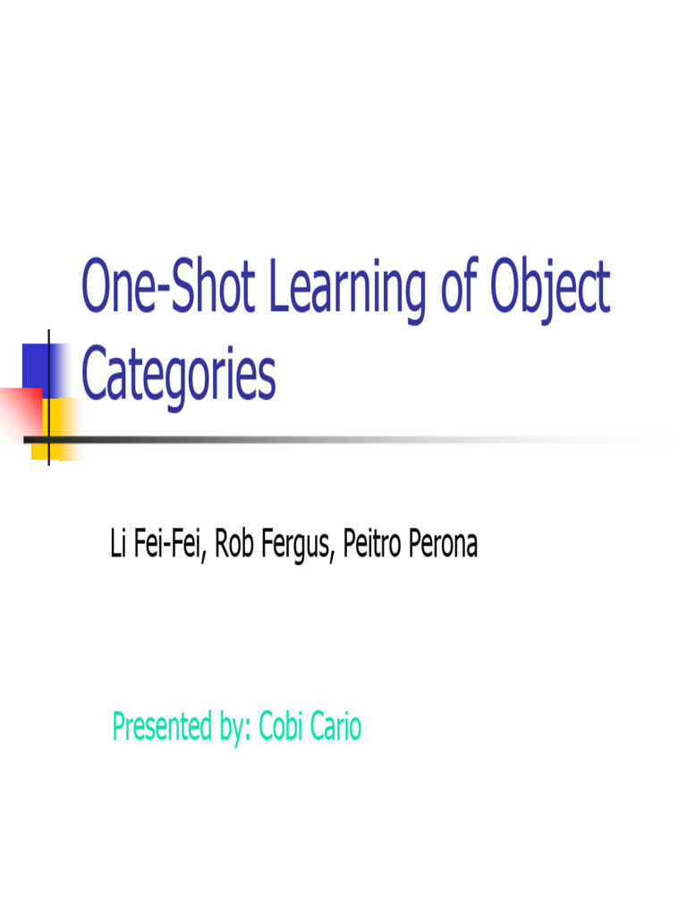 One-Shot Learning of Object Categories | PDF | Bayesian Inference | Statistical Theory